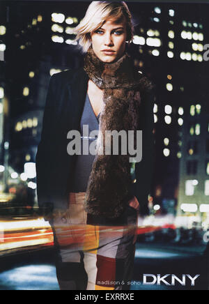2000s UK DKNY Magazine Advert Stock Photo - Alamy