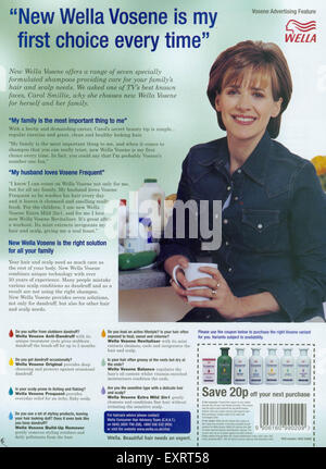 2000s UK Wella Magazine Advert Stock Photo - Alamy