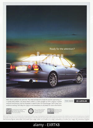 2000s UK Lexus Magazine Advert Stock Photo - Alamy