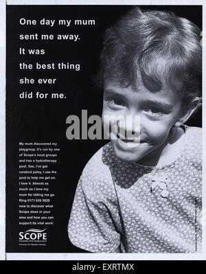 1990s UK Scope Magazine Advert Stock Photo - Alamy