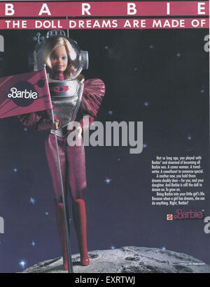 1980s USA Mattel Barbie Magazine Advert Stock Photo - Alamy