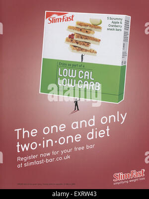 2000s UK Slim-Fast Magazine Advert Stock Photo - Alamy