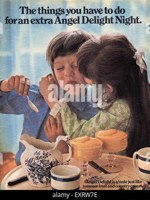 1970s UK Angel Delight Magazine Advert Stock Photo - Alamy