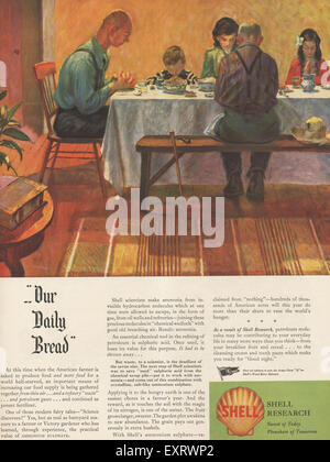 1940s USA Shell Magazine Advert Stock Photo - Alamy