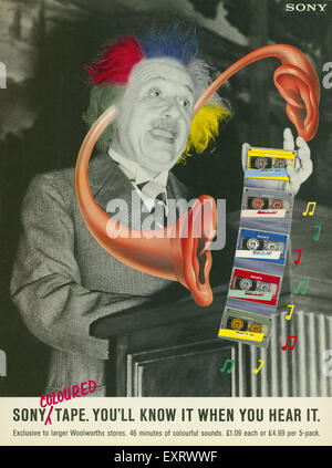 1980s USA Sony Magazine Advert Stock Photo - Alamy