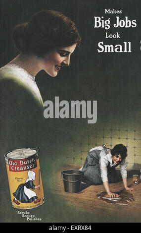 1910s USA Old Dutch Magazine Advert Stock Photo - Alamy