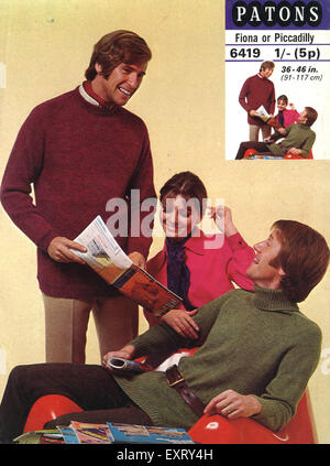 1970s UK Patons Knitting Patterns Stock Photo - Alamy