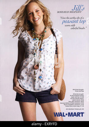 2000s USA Walmart Magazine Advert Stock Photo - Alamy