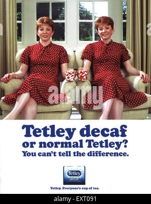 2000s UK Tetley Magazine Advert Stock Photo - Alamy