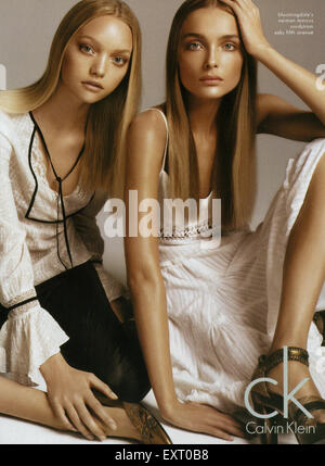 2000s UK Calvin Klein CK One Magazine Advert Stock Photo - Alamy