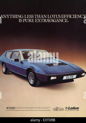1970s UK Lotus Magazine Advert Stock Photo - Alamy