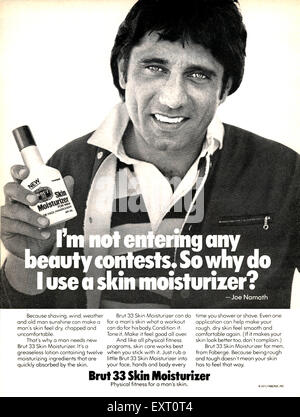 1970s USA Brut Magazine Advert Stock Photo - Alamy