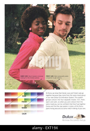 2000s UK Dulux Magazine Advert Stock Photo - Alamy