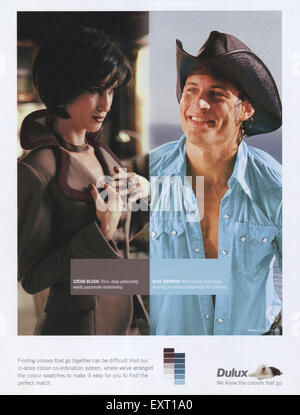 2000s UK Dulux Magazine Advert Stock Photo - Alamy