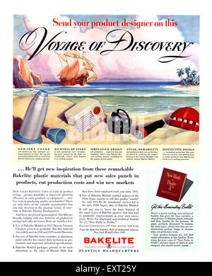 1950s USA Bakelite Magazine Advert Stock Photo - Alamy