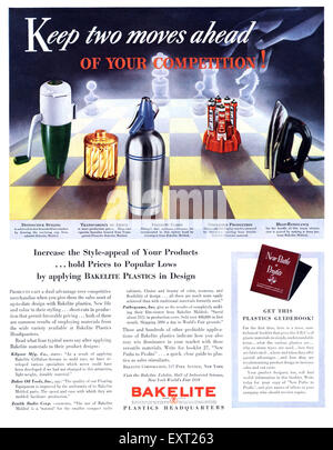 1940s USA Bakelite Magazine Advert Stock Photo - Alamy