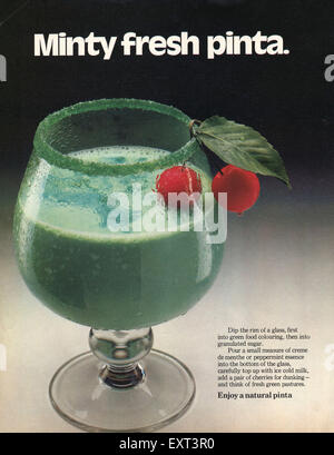 1970s UK Milk Magazine Advert Stock Photo - Alamy
