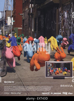 2000s UK Sony Magazine Advert Stock Photo - Alamy
