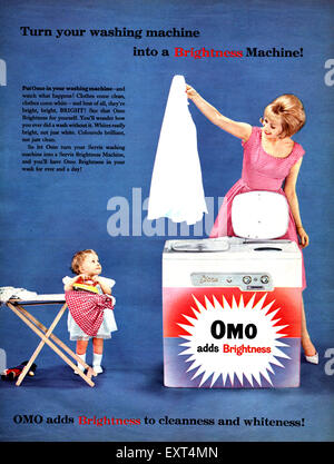 1950s UK Omo Magazine Advert Stock Photo - Alamy