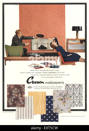 1950s UK Crown Magazine Advert Stock Photo - Alamy