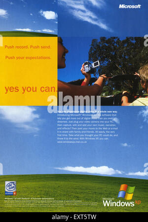 2000s UK Microsoft Windows XP Magazine Advert Stock Photo - Alamy