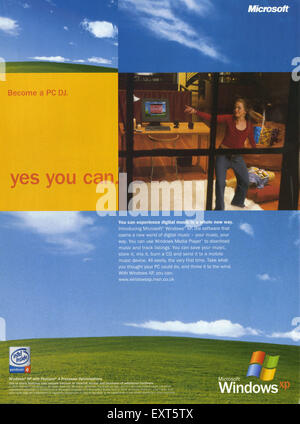 2000s UK Microsoft Windows XP Magazine Advert Stock Photo - Alamy