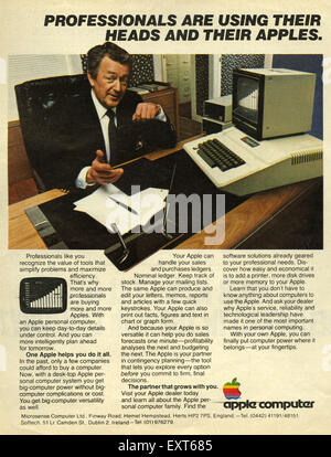 1970s UK Apple Magazine Advert Stock Photo - Alamy