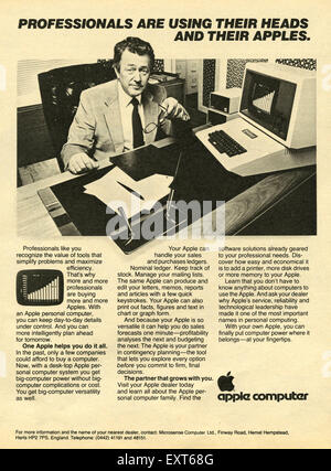1980s UK Apple Magazine Advert Stock Photo - Alamy