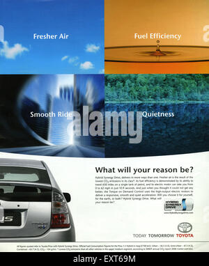 2000s UK Toyota Magazine Advert Stock Photo - Alamy