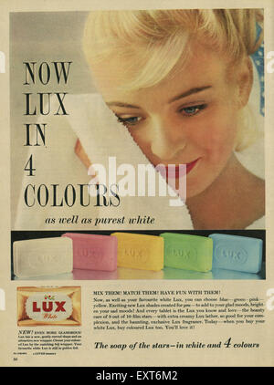 1950s UK Lux Magazine Advert Stock Photo - Alamy