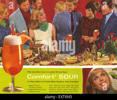 1960s USA Southern Comfort Happy Hour Barguide Magazine Advert (detail ...