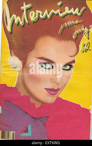 1980s USA Interview Magazine Cover Stock Photo - Alamy