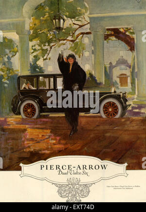 1920s USA Pierce-Arrow Magazine Advert Stock Photo - Alamy