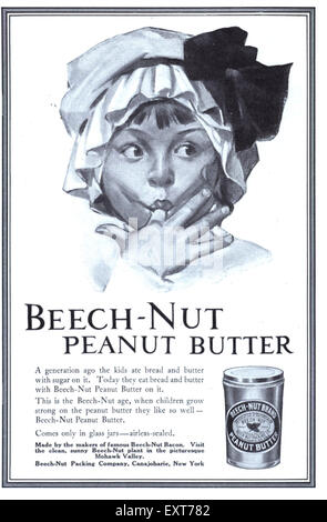 1920s USA Beech-Nut Magazine Advert Stock Photo - Alamy