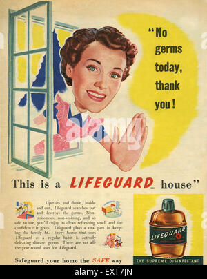 1950s UK Lifeguard Magazine Advert Stock Photo - Alamy