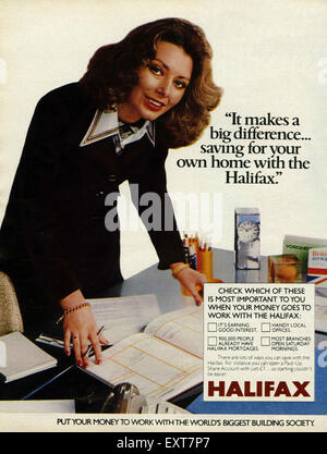 1970s UK Halifax Magazine Advert Stock Photo - Alamy