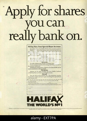 1980s UK Halifax Magazine Advert Stock Photo - Alamy