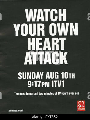 2000s UK British Heart Foundation Magazine Advert Stock Photo - Alamy