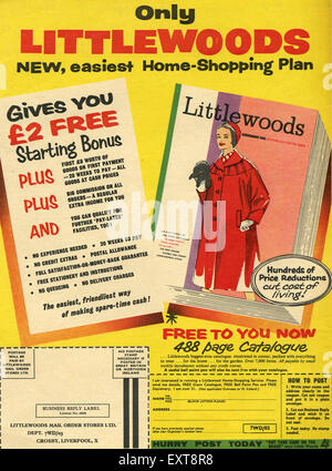 1950s UK Littlewoods Magazine Advert Stock Photo - Alamy