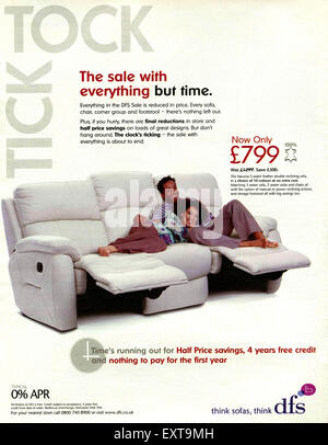 2000s UK DFS Magazine Advert Stock Photo - Alamy