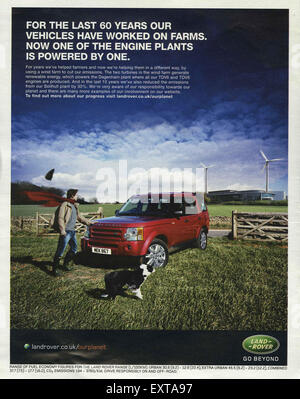 2000s UK Land Rover Magazine Advert Stock Photo - Alamy