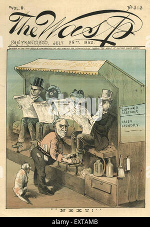 1880s USA Puck Magazine Cover Stock Photo - Alamy