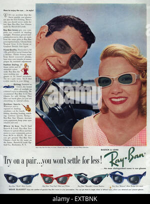 1960s USA Ray-Ban Magazine Advert Stock Photo - Alamy