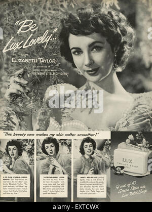 1950s USA Lux Magazine Advert Stock Photo - Alamy