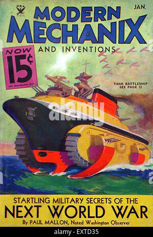 1930s USA Modern Mechanix and Inventions Magazine Cover Stock Photo - Alamy