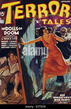 1930s USA Terror Tales Magazine Cover Stock Photo - Alamy