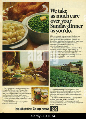 1970s UK Co-op Magazine Advert Stock Photo - Alamy