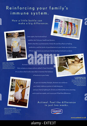 2000s UK Danone Magazine Advert Stock Photo - Alamy