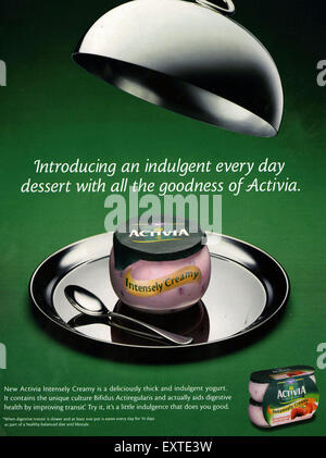 2000s UK Danone Magazine Advert Stock Photo - Alamy