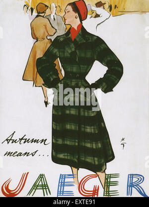 1950s UK Jaeger Magazine Advert Stock Photo - Alamy
